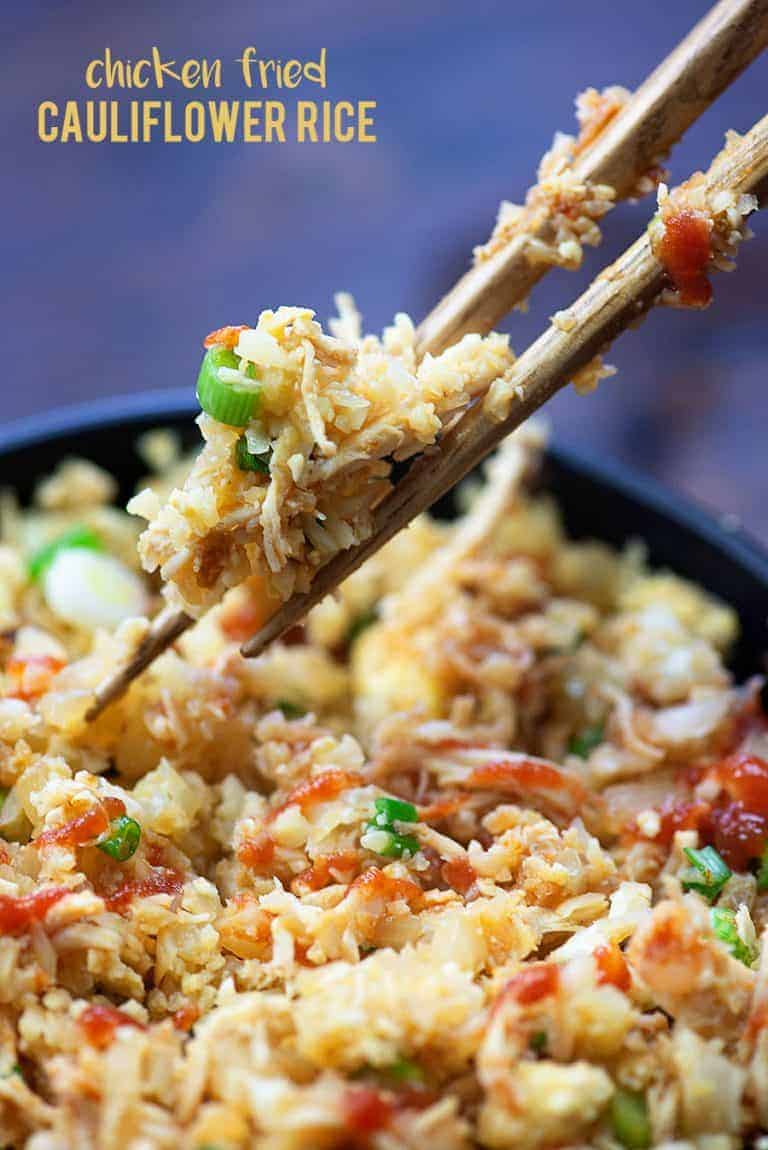 Cauliflower Chicken Fried Rice | That Low Carb Life