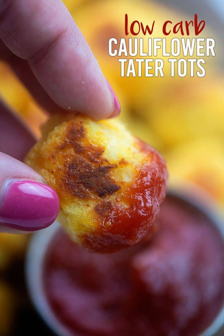The BEST Low Carb Cauliflower Tots Recipe | That Low Carb Life