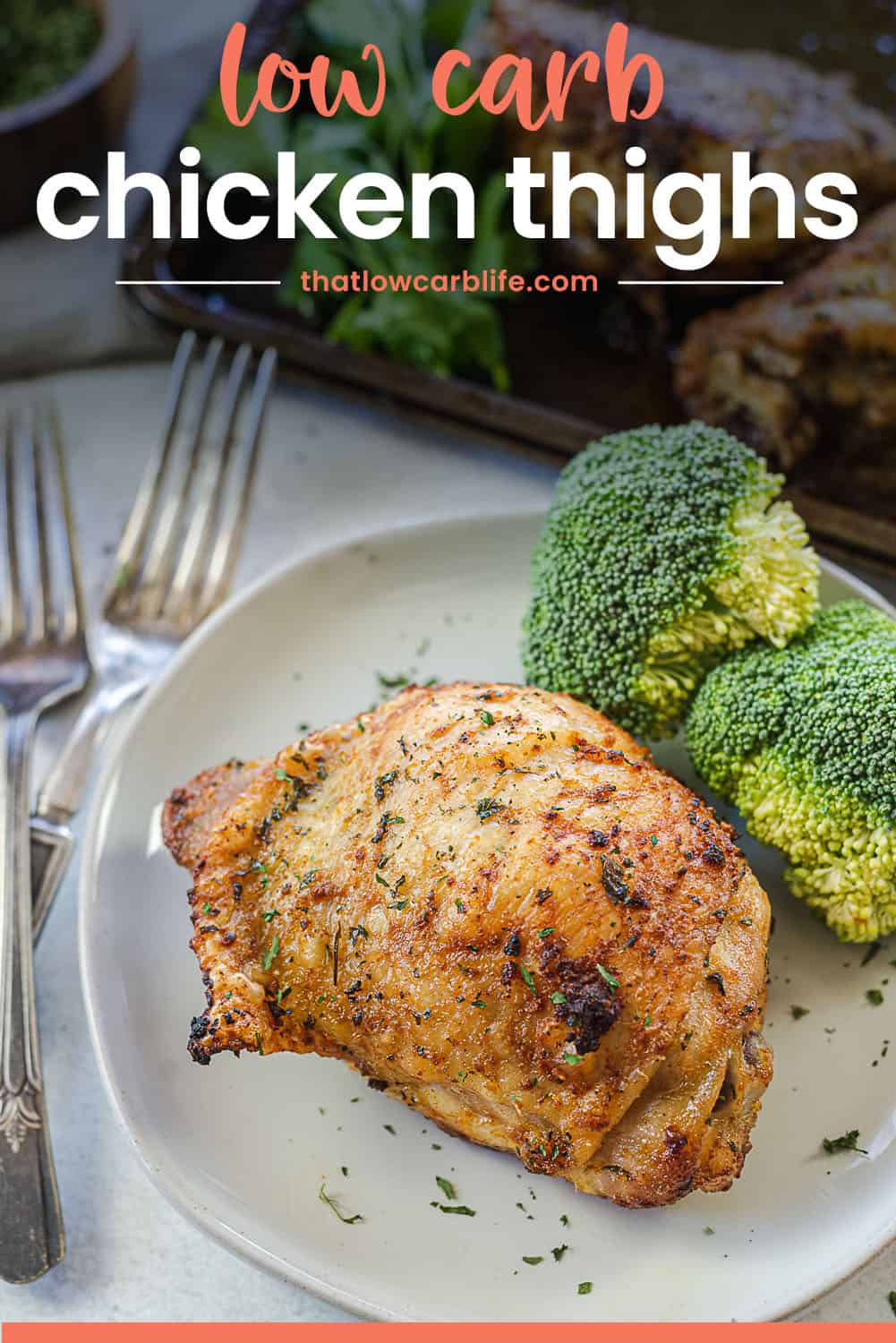 Crispy Baked Chicken Thighs That Low Carb Life