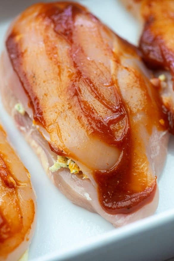 BBQ Ranch Stuffed Chicken Breasts - That Low Carb Life