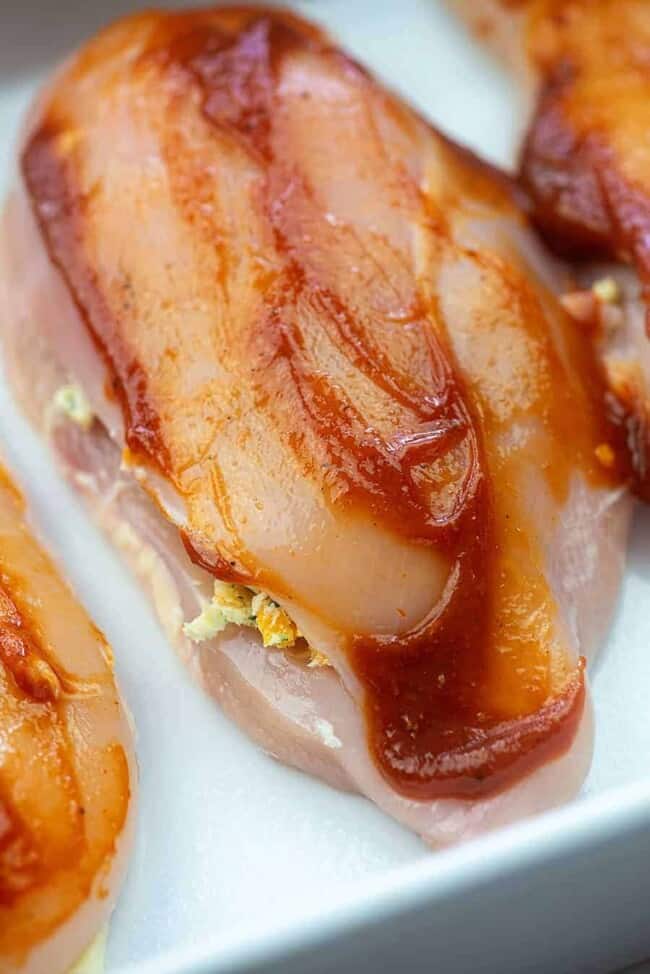 BBQ Ranch Stuffed Chicken Breasts - That Low Carb Life