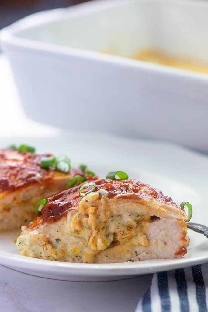 BBQ Ranch Stuffed Chicken Breasts - That Low Carb Life