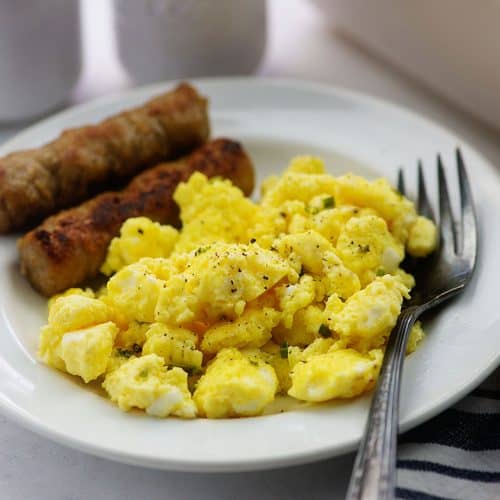 Scrambled eggs in oven store