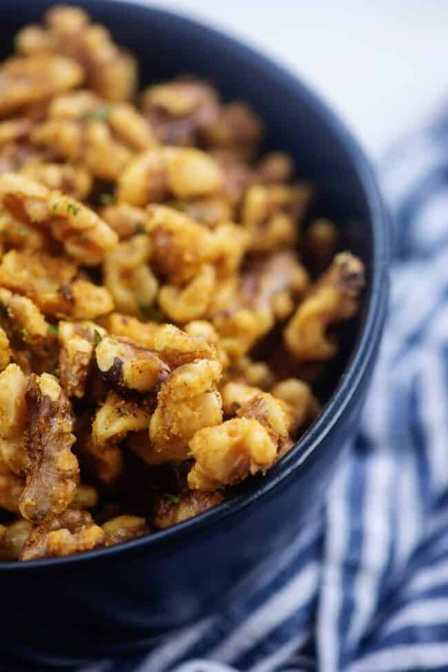 Keto "Chex Mix" Roasted Walnuts - That Low Carb Life