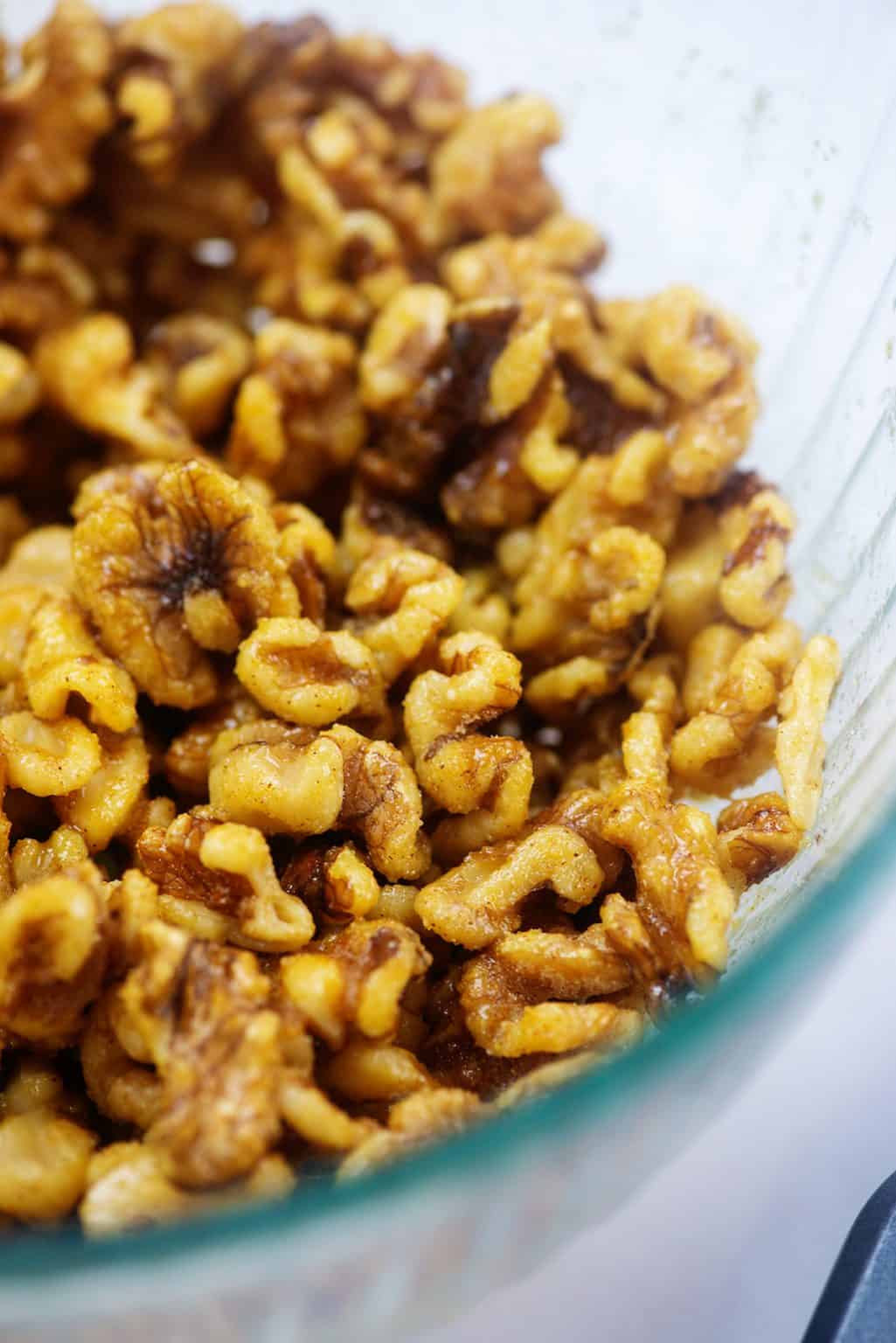 Keto "Chex Mix" Roasted Walnuts - That Low Carb Life