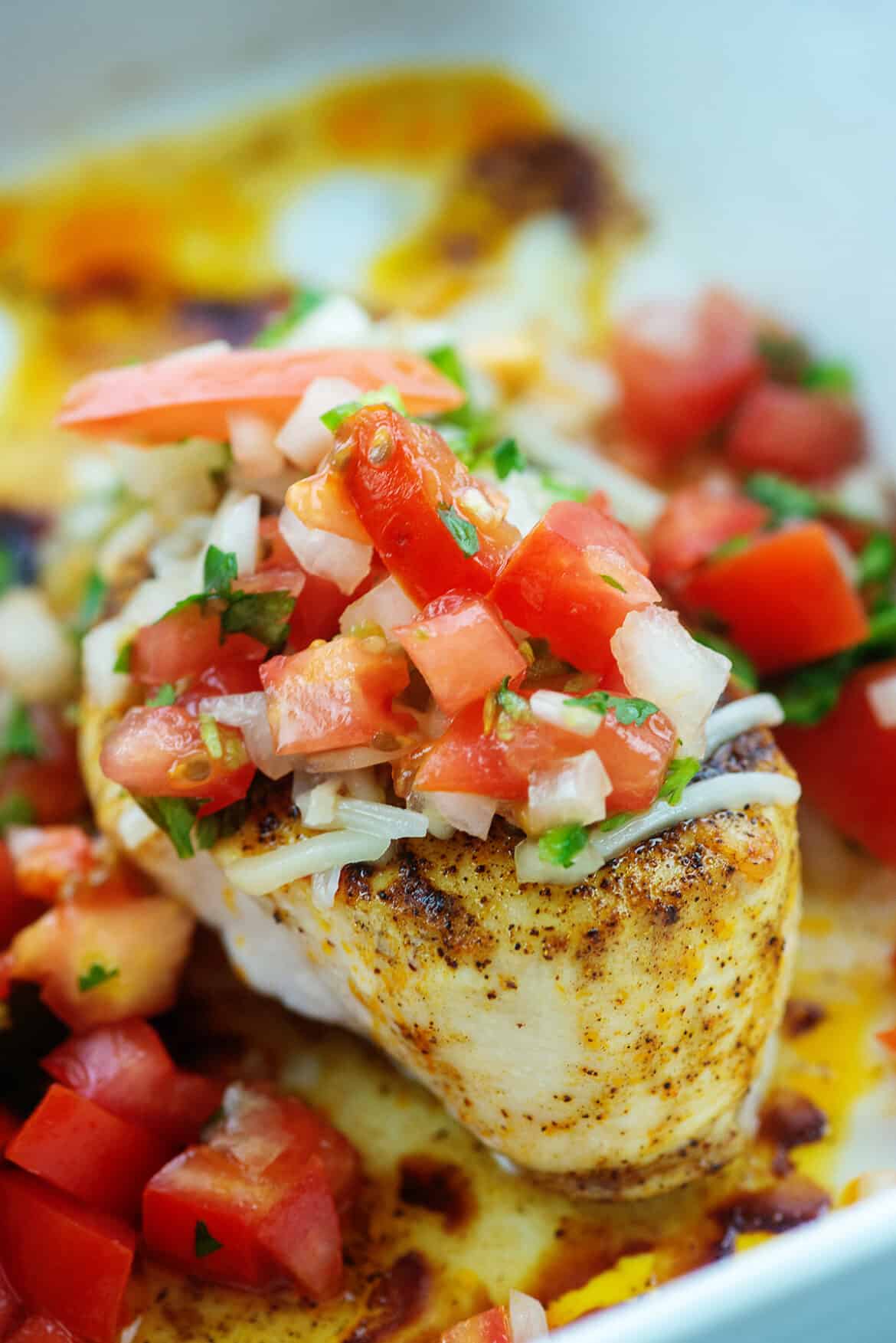 Salsa Fresca Chicken Bake - That Low Carb Life