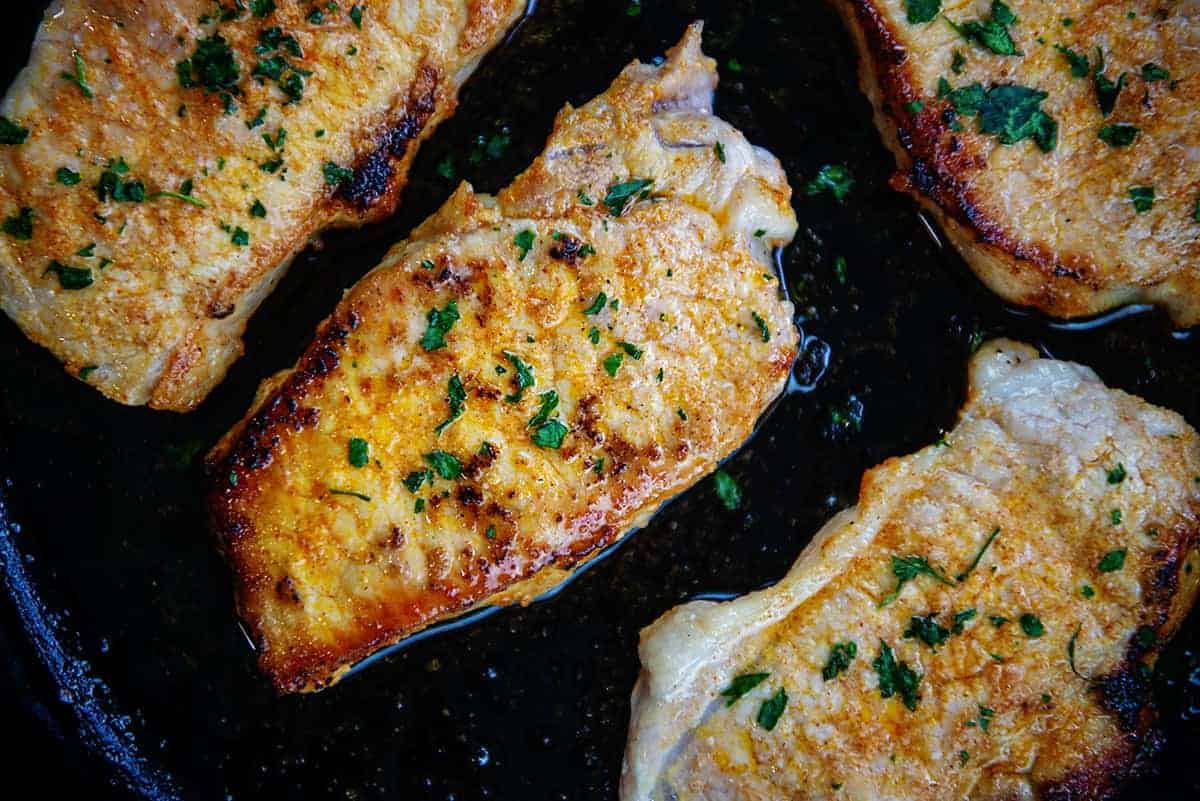 Lemon Garlic Pork Chops - That Low Carb Life