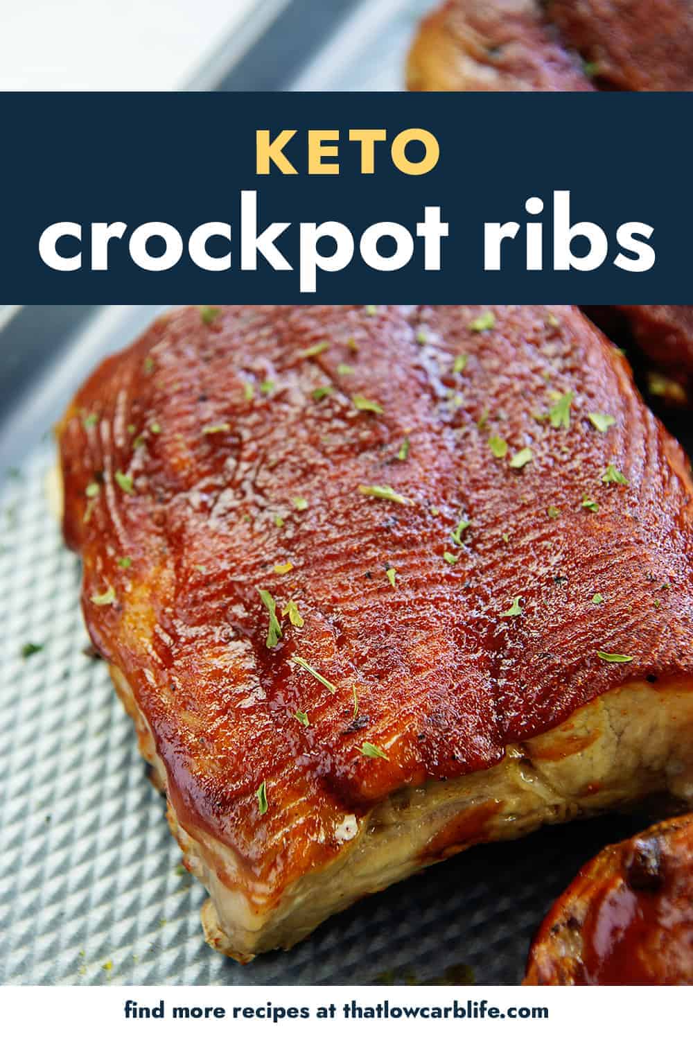 Slow Cooker Keto Ribs Recipe | That Low Carb Life