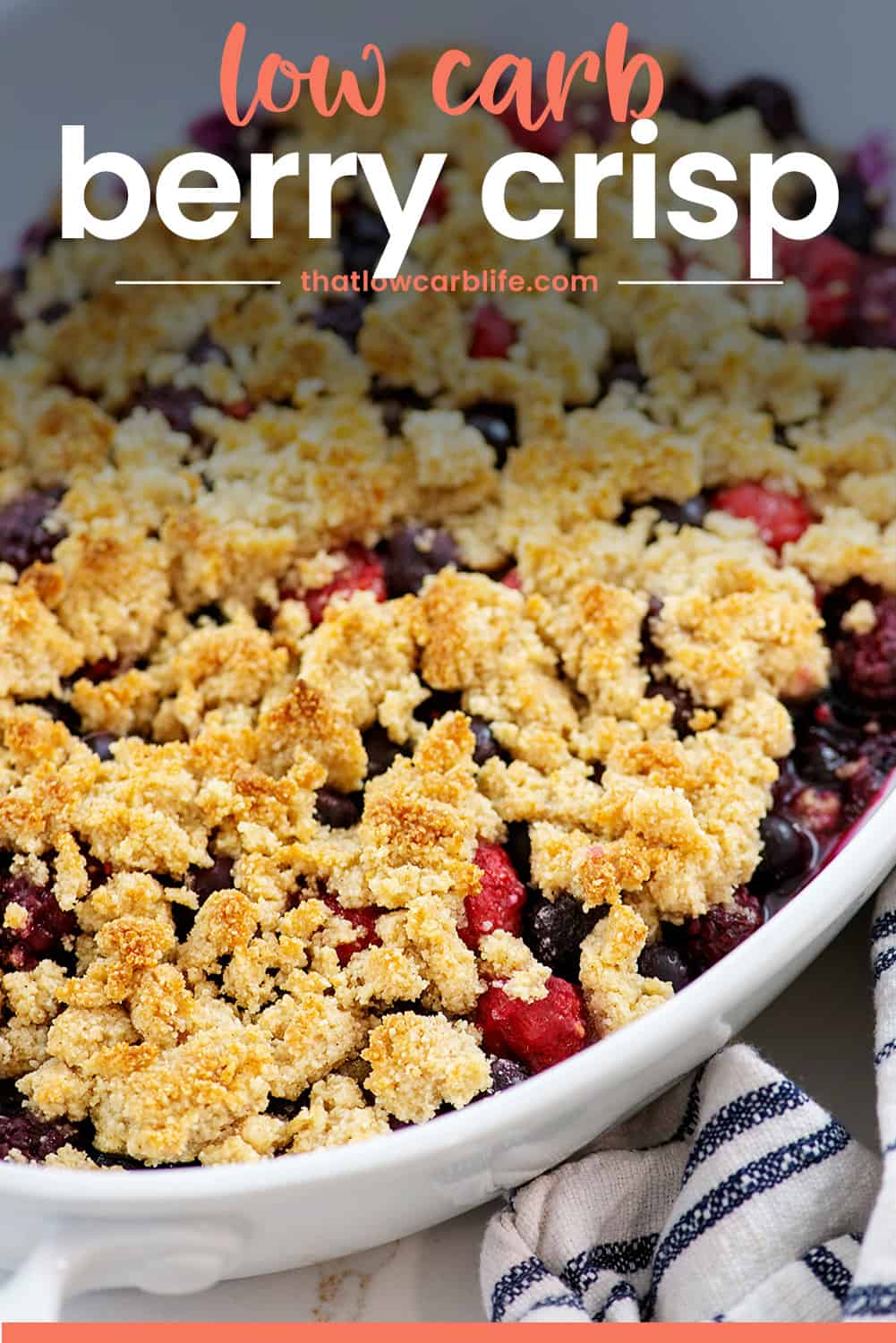 Keto Berry Crisp Recipe | That Low Carb Life