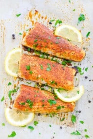 Baked Lemon Pepper Fish Recipe | That Low Carb Life