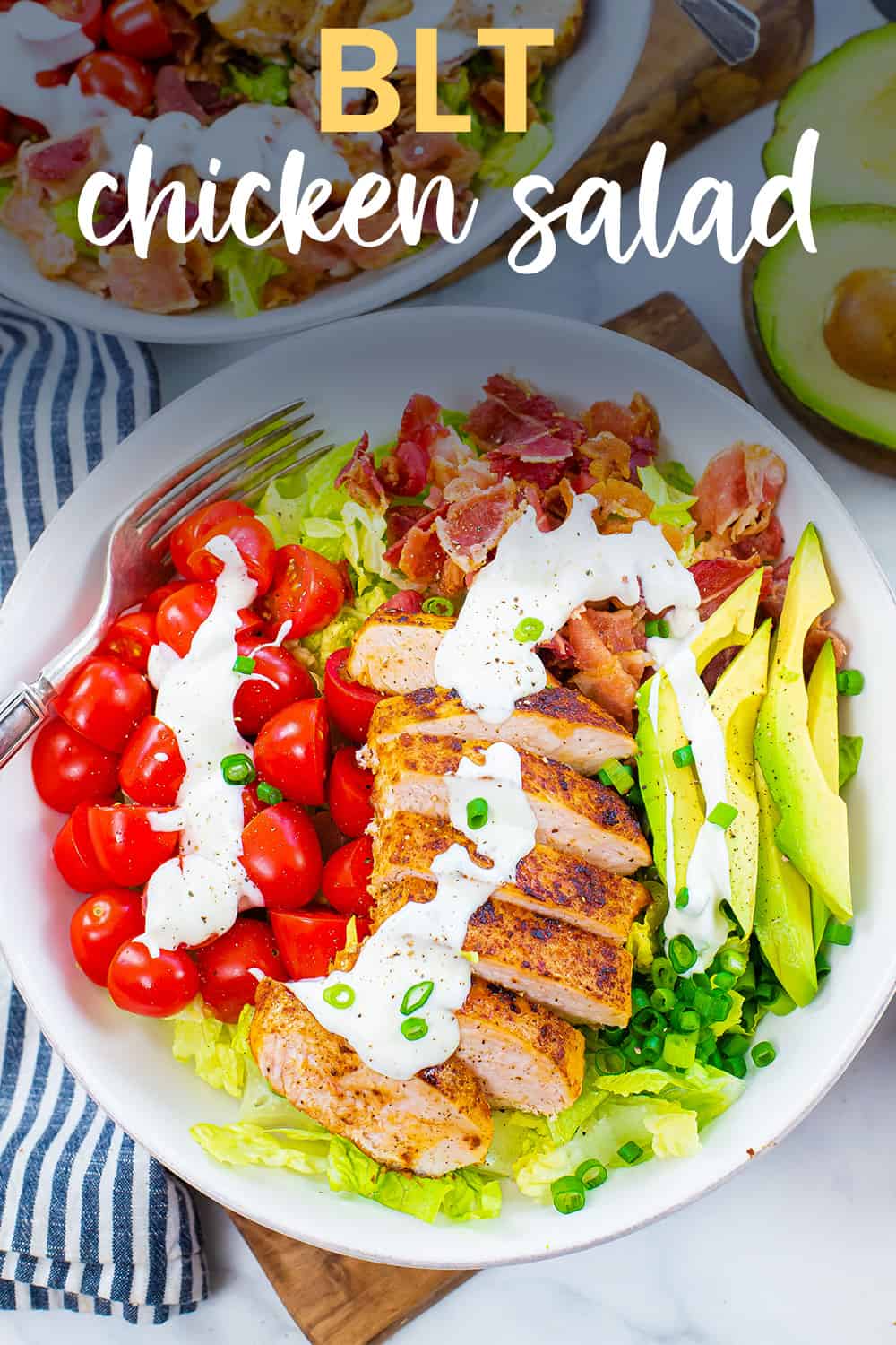BLAT Chicken Salad with Ranch Dressing | That Low Carb Life