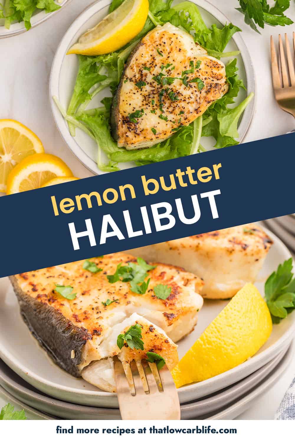 Pan Seared Halibut Steaks | That Low Carb Life